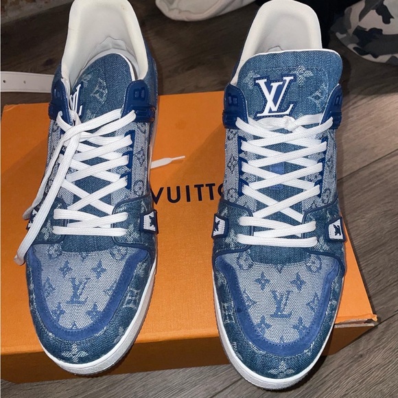 Shoes | Authentic Blue Louis Vuitton Shoes | Poshmark